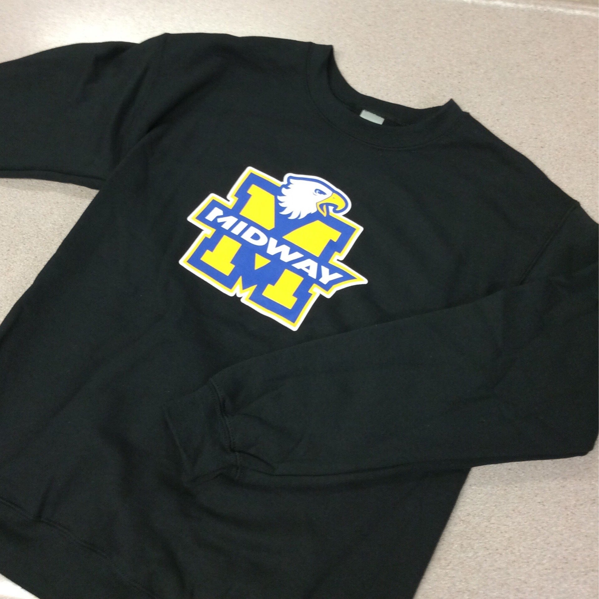 Black Crewneck Sweatshirt - Midway Logo | Midway University